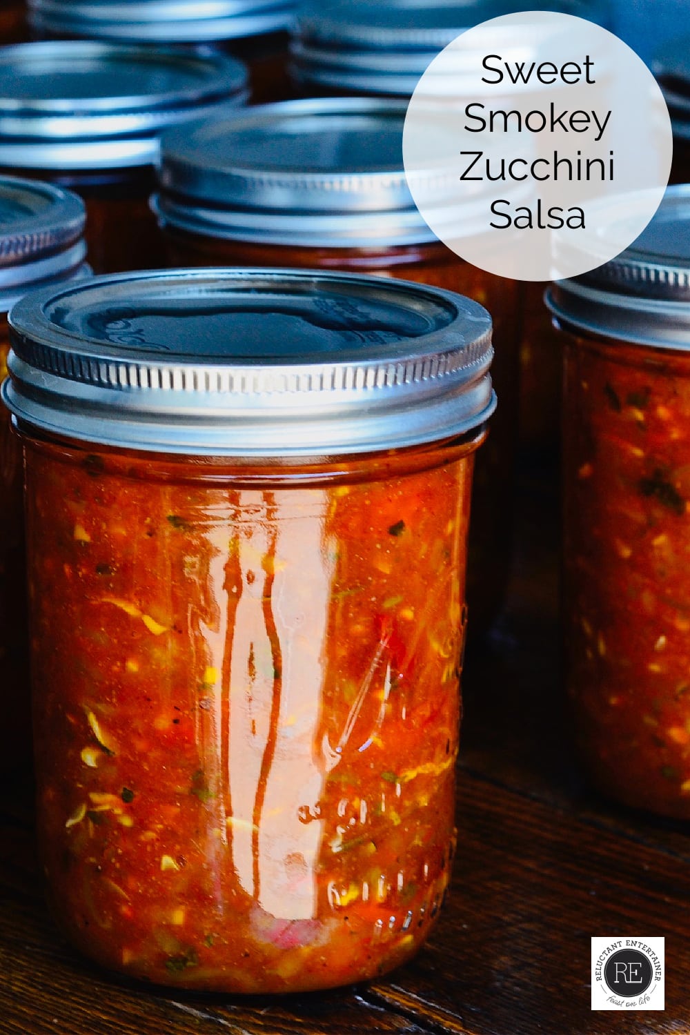 Sweet Smokey Zucchini Salsa Recipe - Reluctant Entertainer