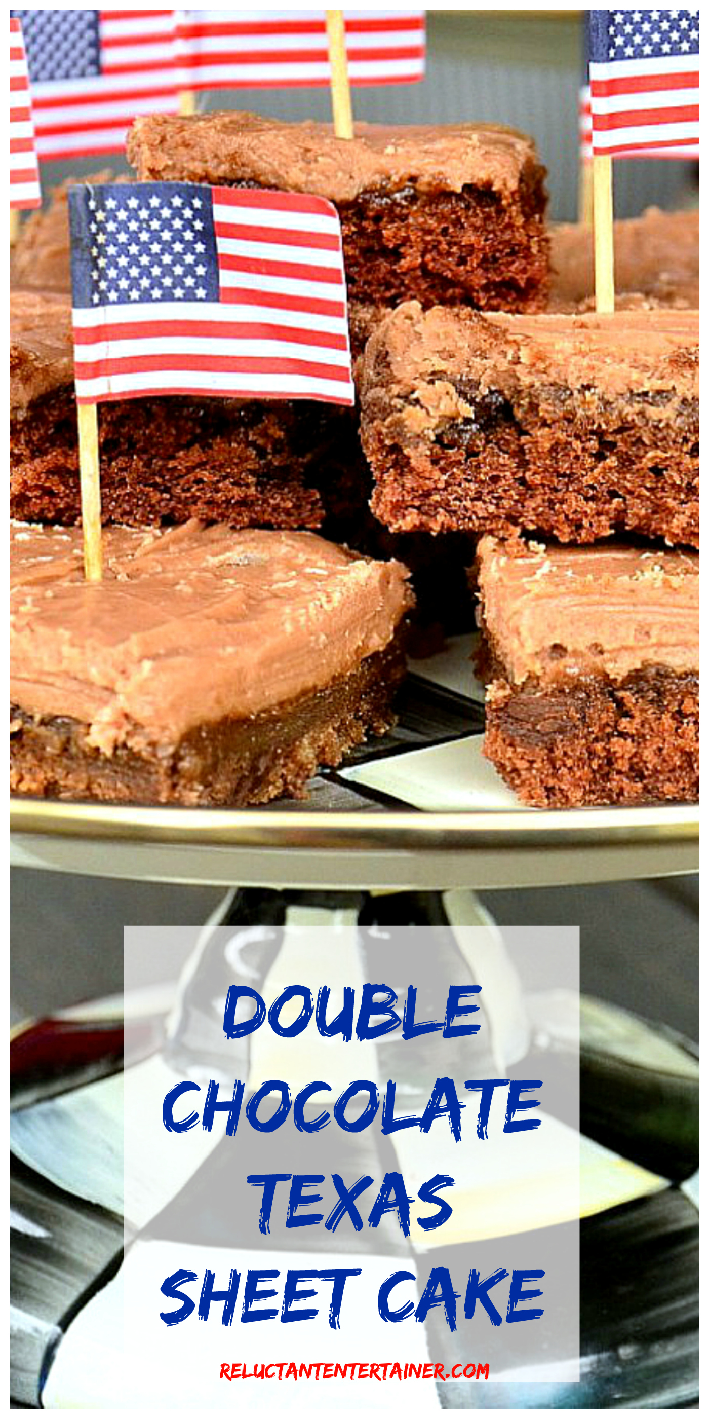 Double Chocolate Texas Sheet Cake - Reluctant Entertainer
