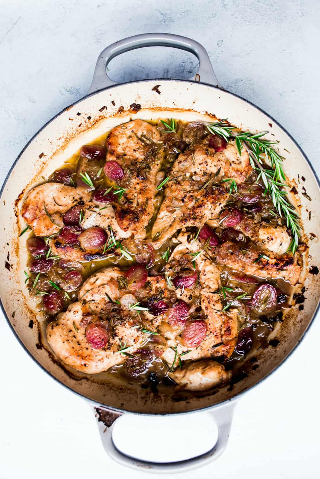 Chicken Veronique with Grapes - Reluctant Entertainer