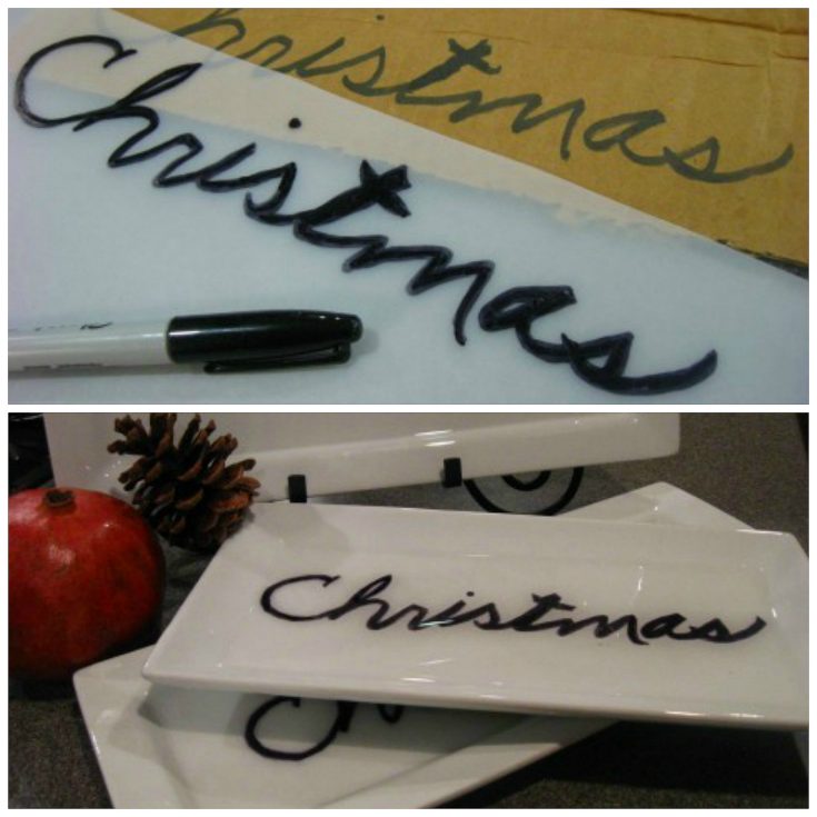 DIY Transfer Handwriting to Plate [Gift Idea] - Reluctant Entertainer