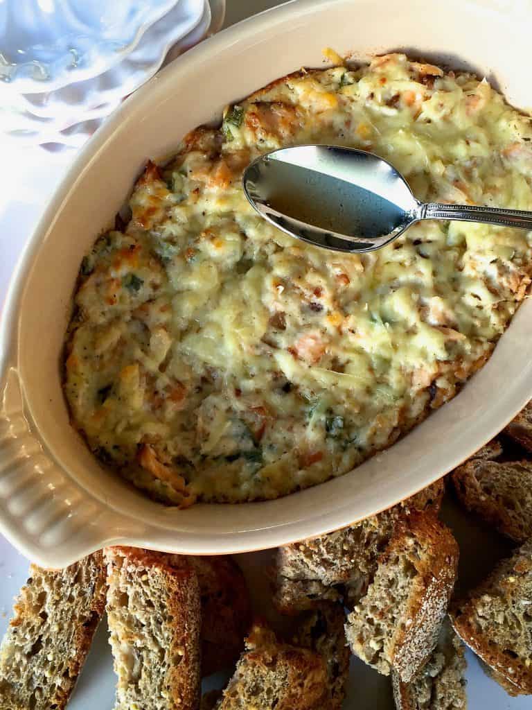 Cheesy Salmon Dip Recipe - Reluctant Entertainer