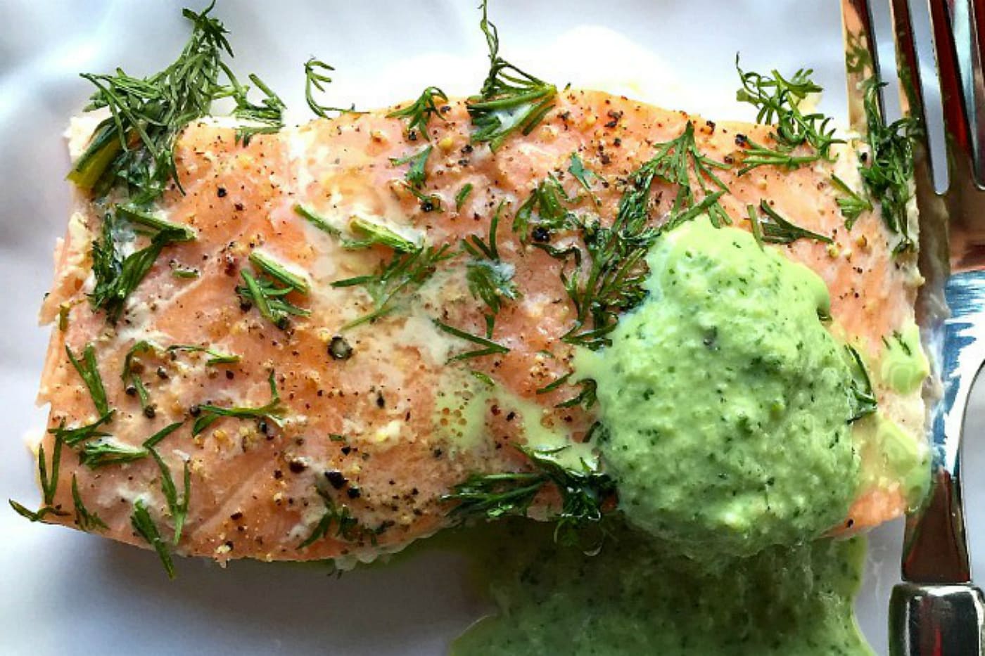 Lemon Dill Salmon With Cucumber Herb Sauce Reluctant Entertainer