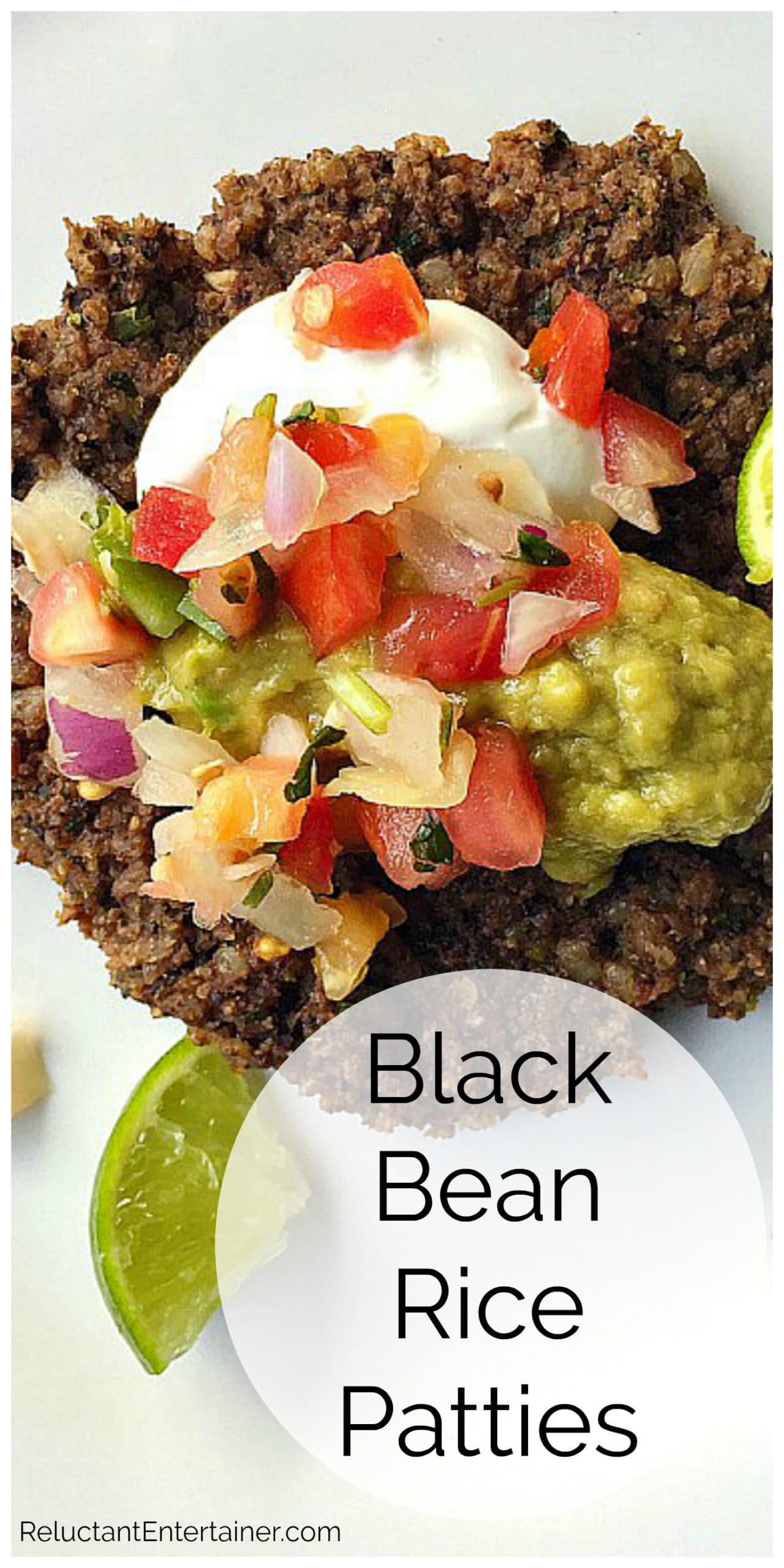 EASY Black Bean Rice Patties - Reluctant Entertainer