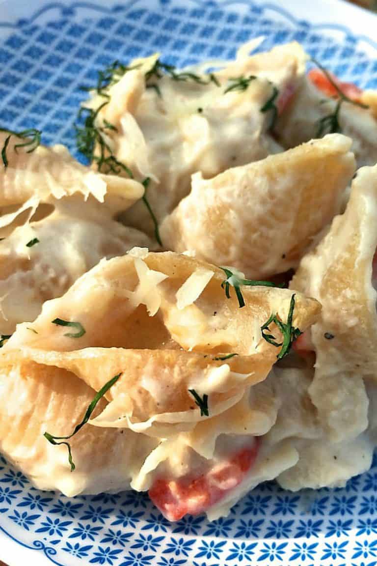 Tuna Stuffed Shells - Reluctant Entertainer