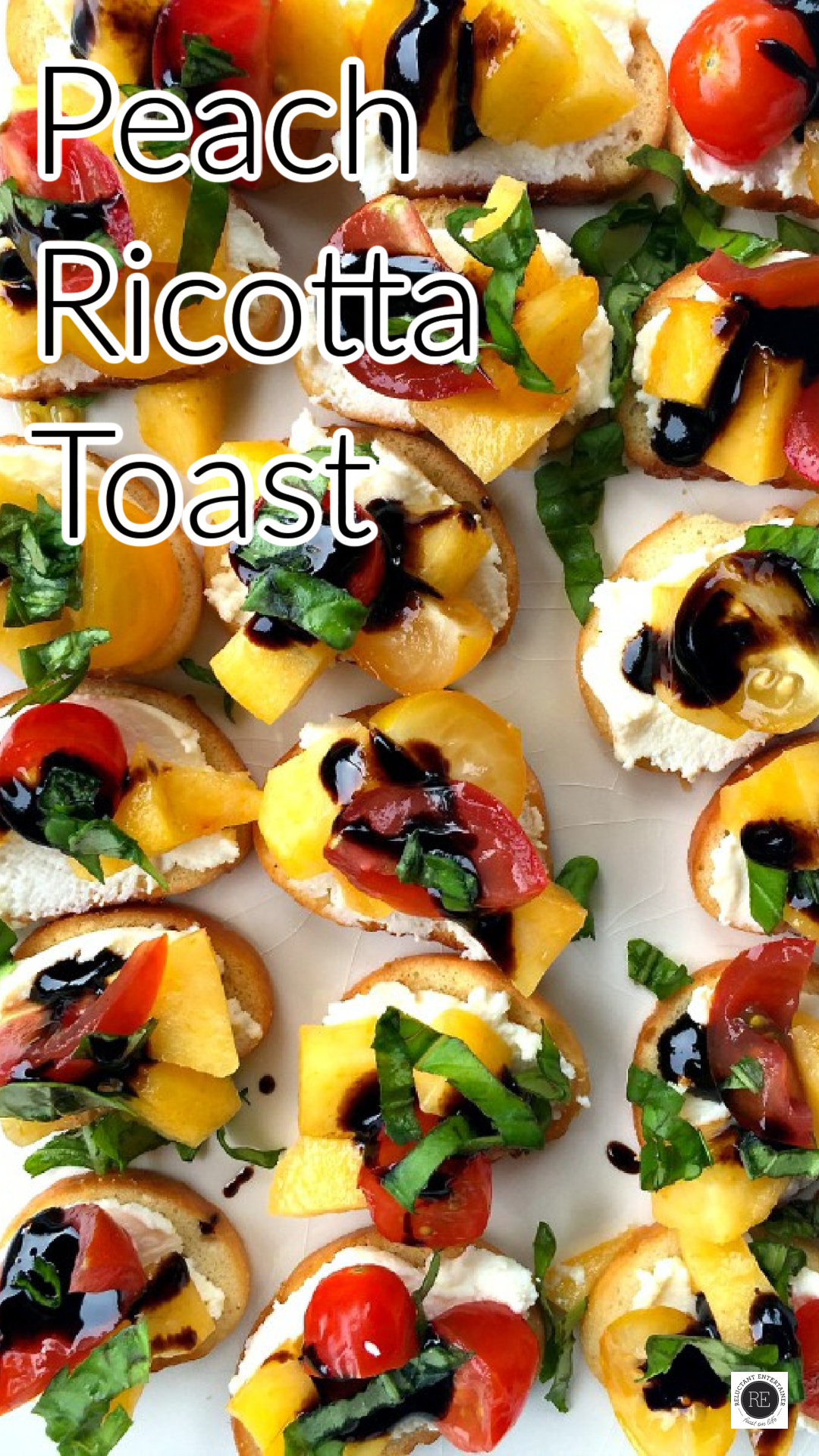 Peach Ricotta Toast - Reluctant Entertainer