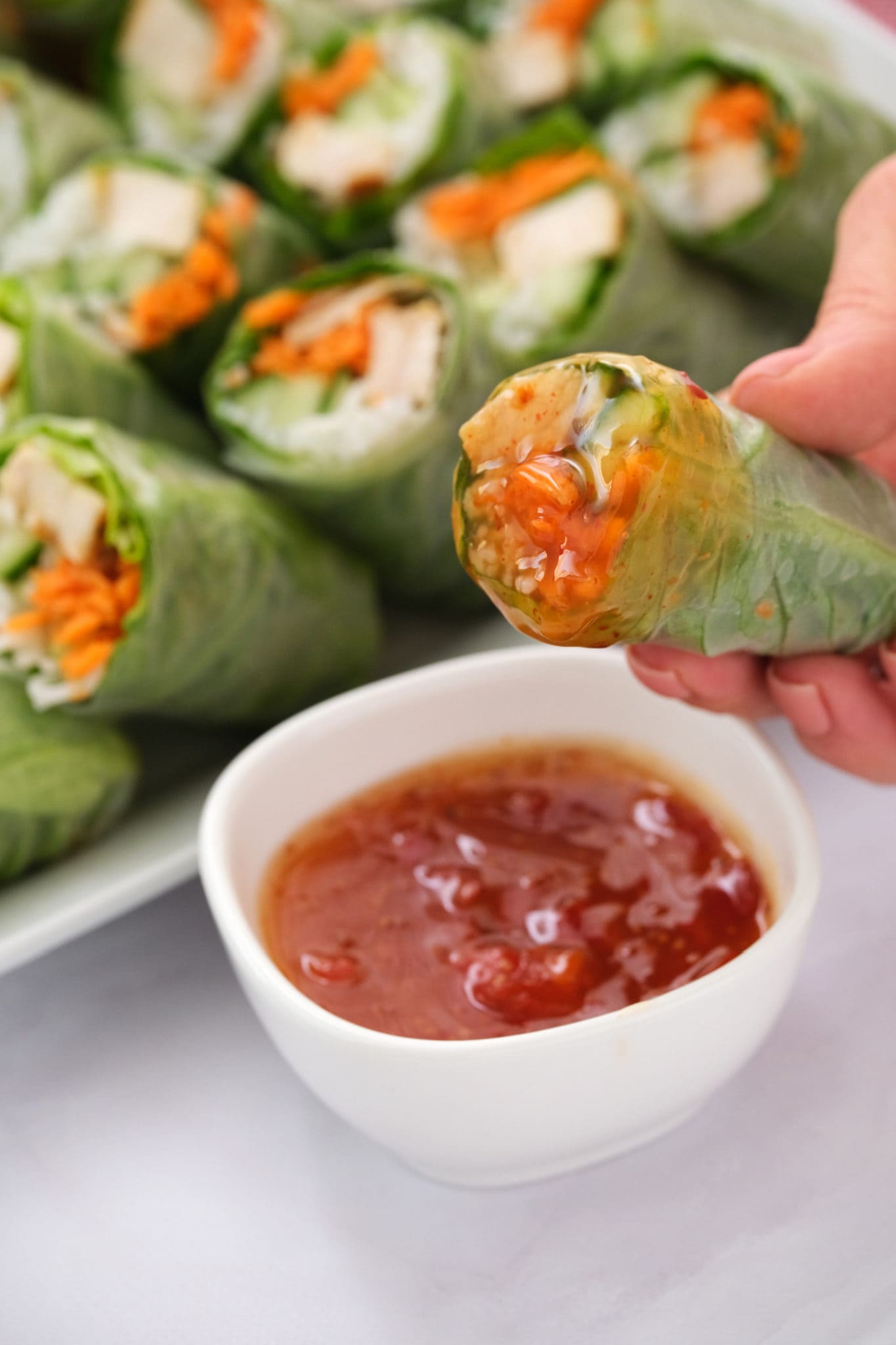 Fresh Summer Spring Rolls - Reluctant Entertainer