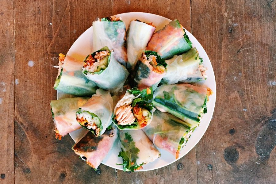 Salmon Spring Rolls Recipe - Reluctant Entertainer