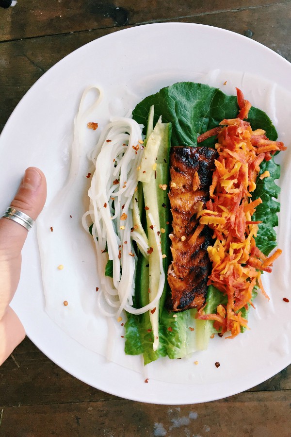 Salmon Spring Rolls Recipe - Reluctant Entertainer