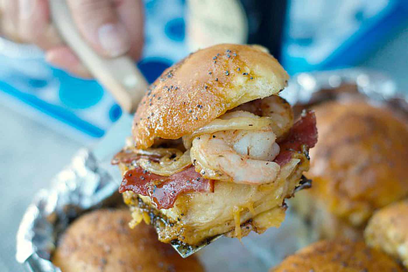 Best Shrimp Bacon Sliders - Reluctant Entertainer