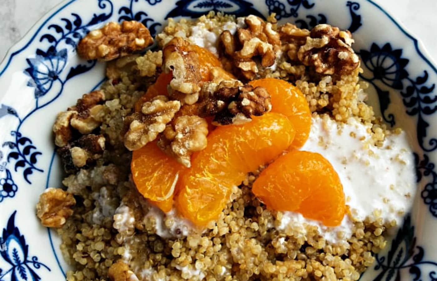Coconut Mandarin Orange Quinoa Breakfast - Reluctant Entertainer