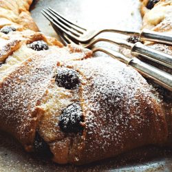 Black Cherry Almond Crescent Ring Dessert - Reluctant Entertainer