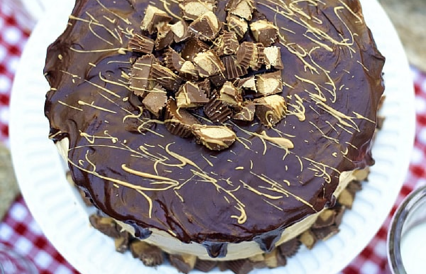Chocolate Peanut Butter Cup Cake Recipe - Reluctant Entertainer
