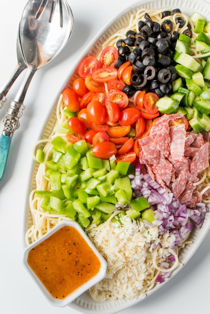 Cold Spaghetti Salad - Reluctant Entertainer