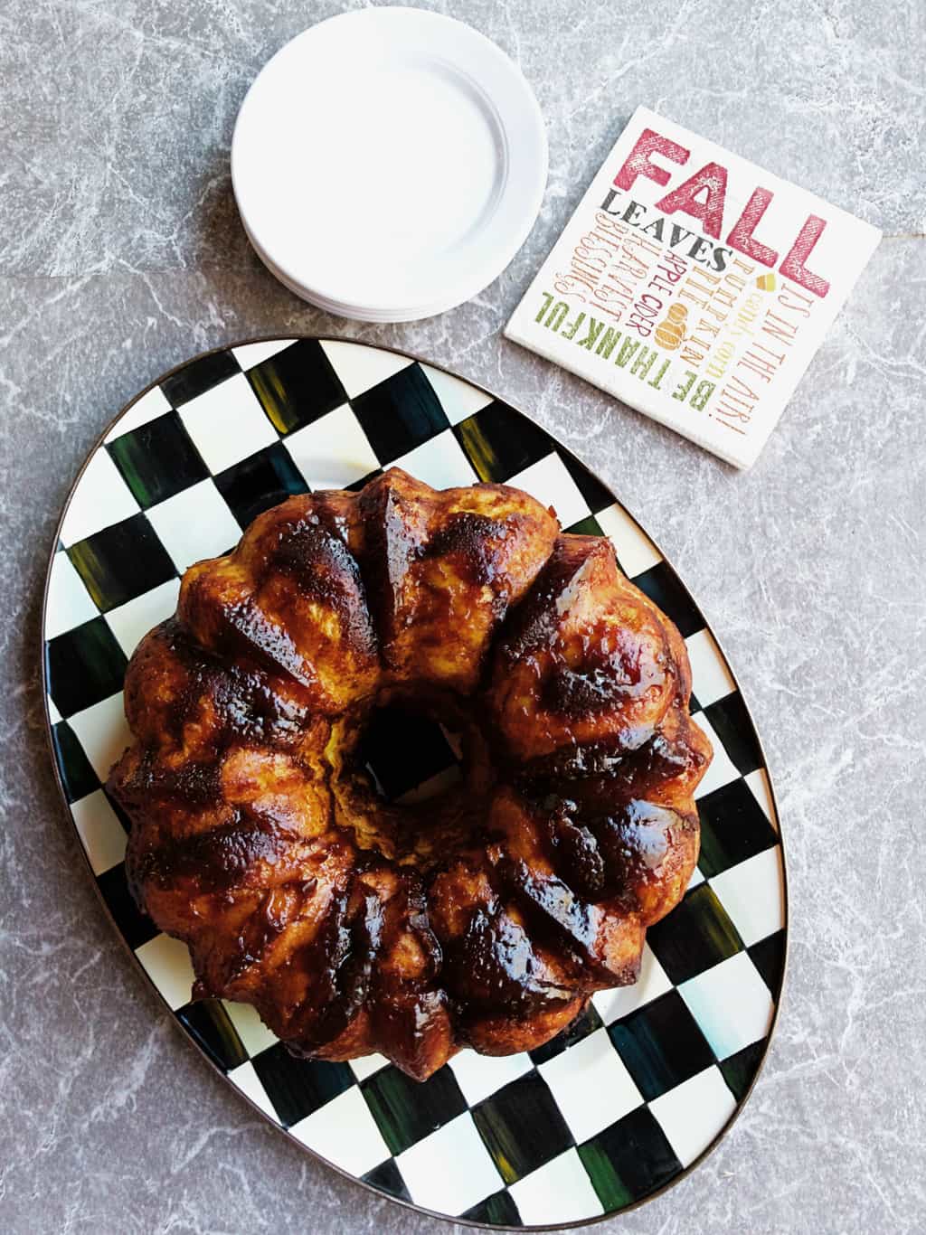 Holiday Pumpkin Monkey Bread - Reluctant Entertainer