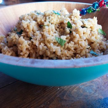 Best Parmesan Basil Brown Rice Recipe - Reluctant Entertainer