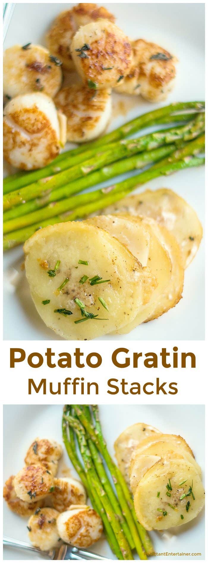 Potato Gratin Muffin Stacks Recipe - Reluctant Entertainer