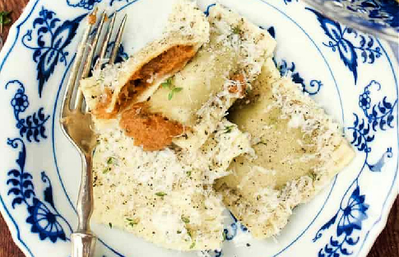 Sweet Potato Ravioli with Fig - Reluctant Entertainer