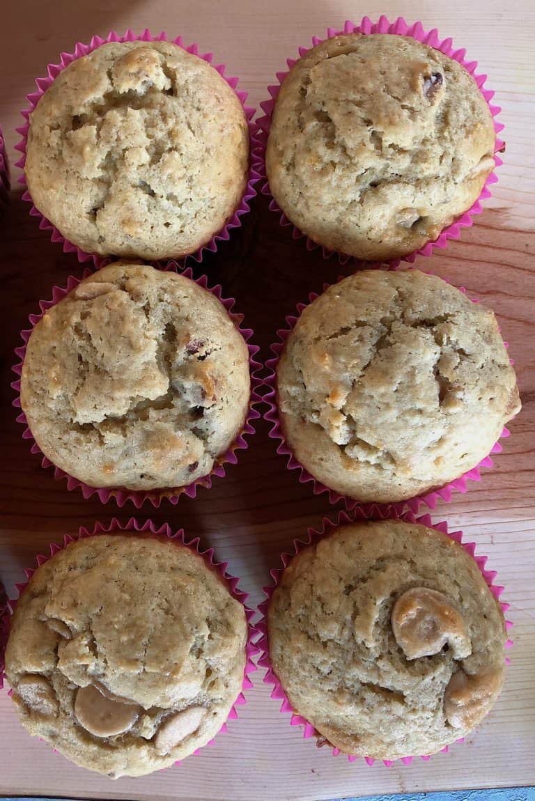 Banana Muffins with Sour Cream - Reluctant Entertainer