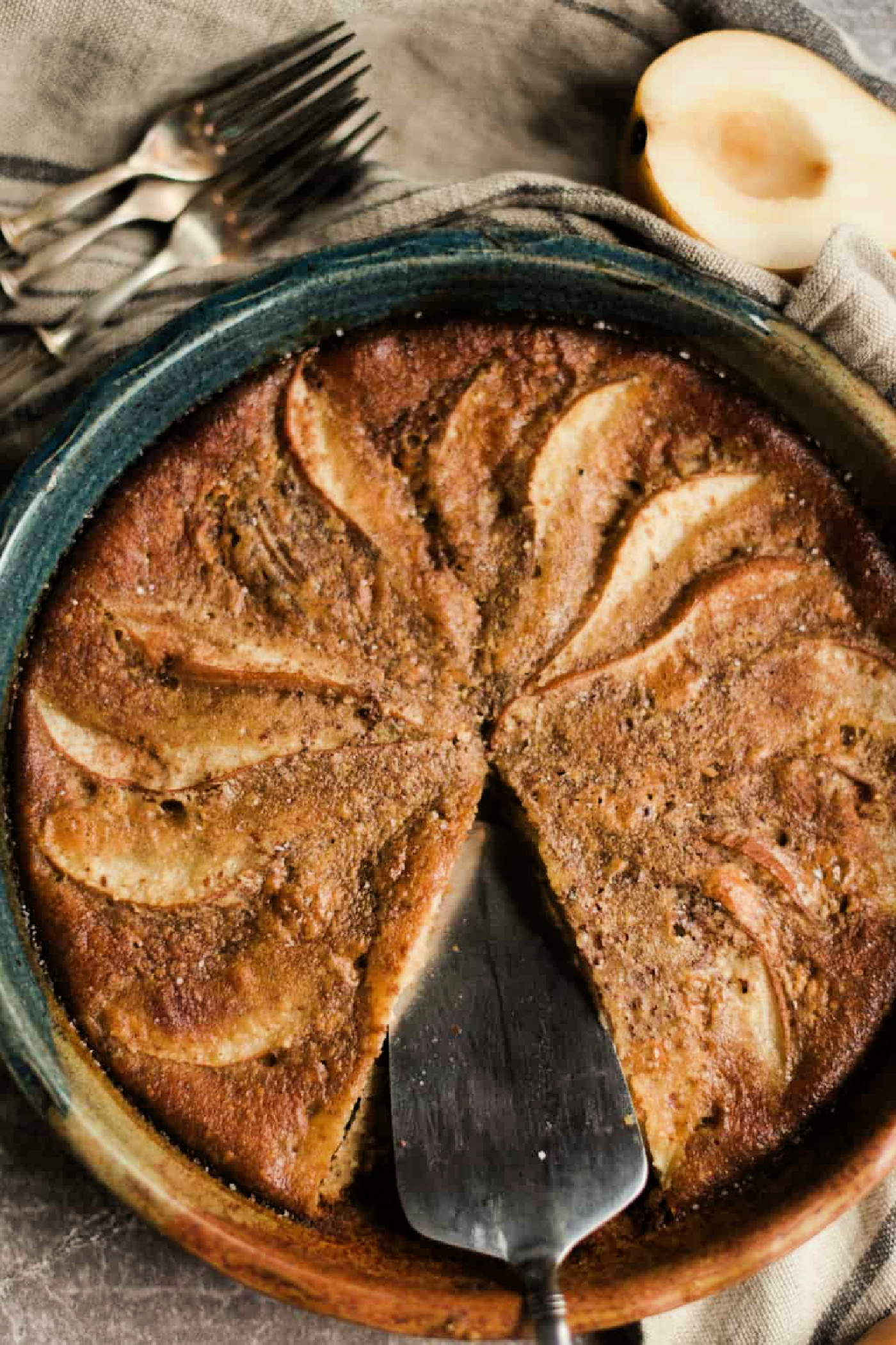 Pear Custard Pie - Reluctant Entertainer