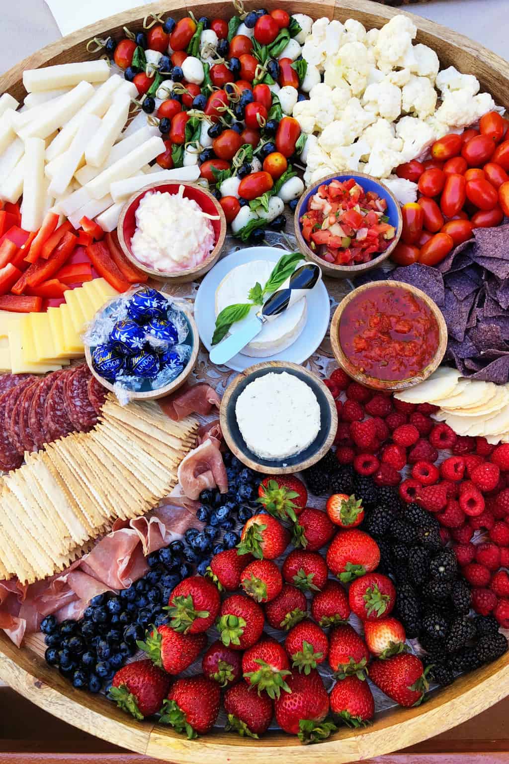 EPIC Red White Blue July 4th Charcuterie Board Reluctant Entertainer EPIC Red White Blue July 4th Charcuterie Board Reluctant Entertainer