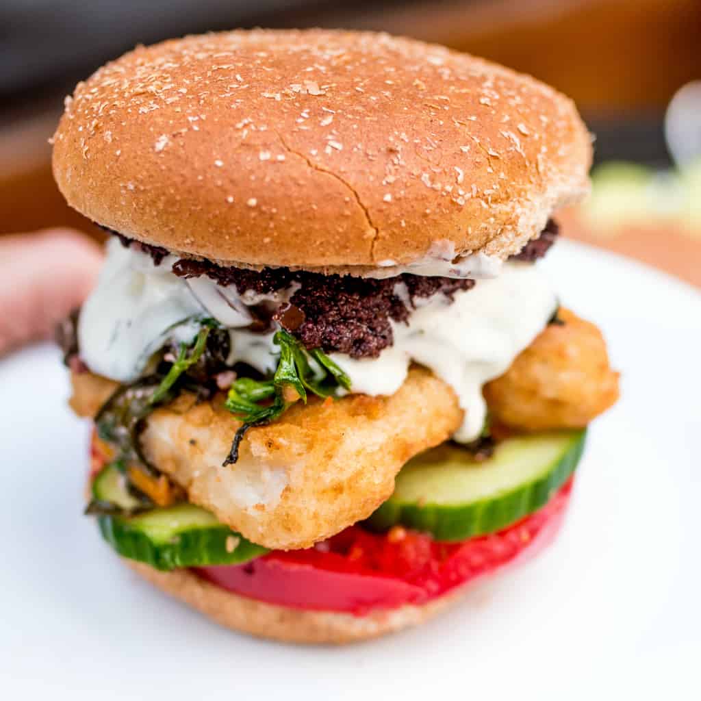 Fish Burger Dinner Board - Reluctant Entertainer