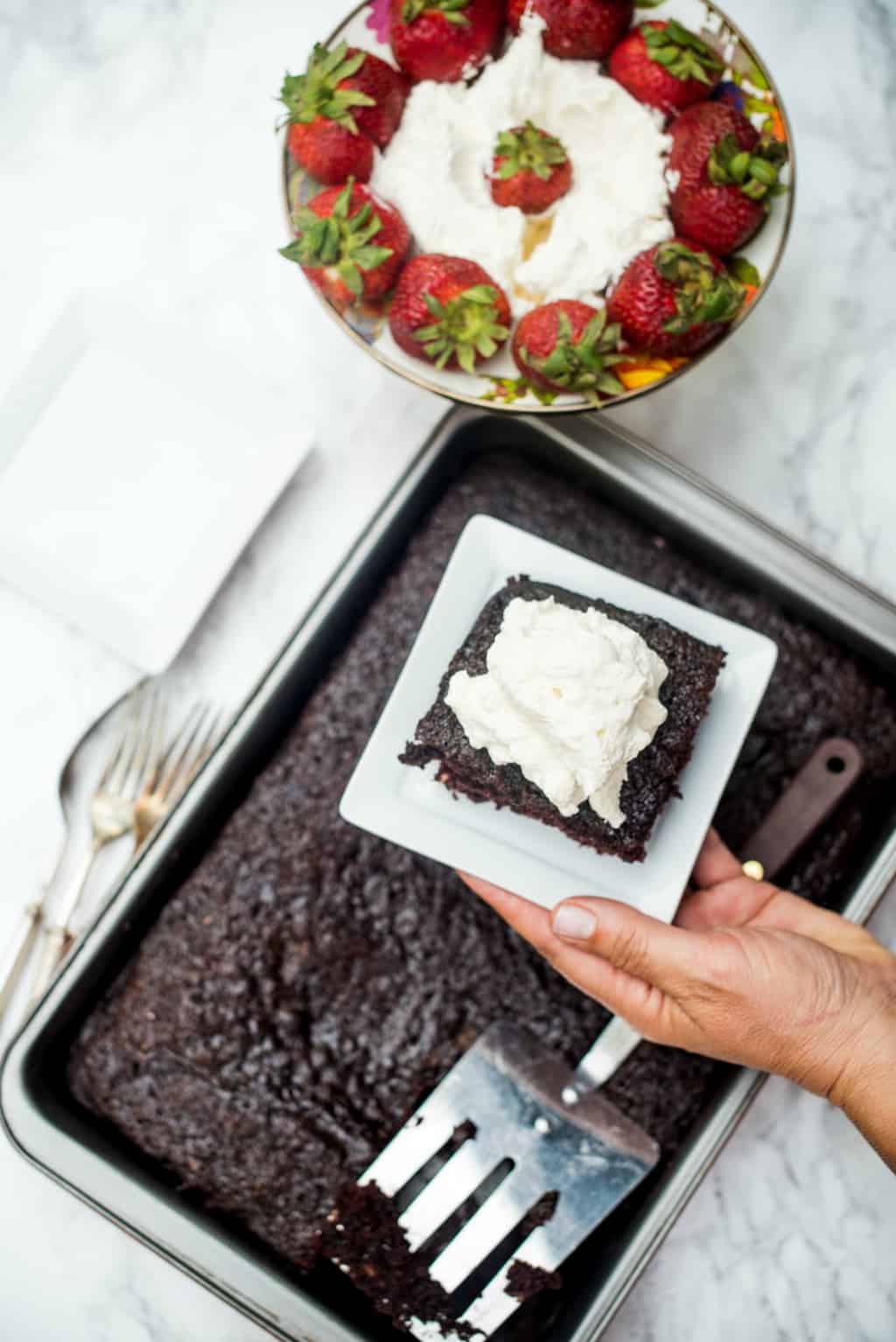 Last-Minute Crazy Cake Recipe - Reluctant Entertainer