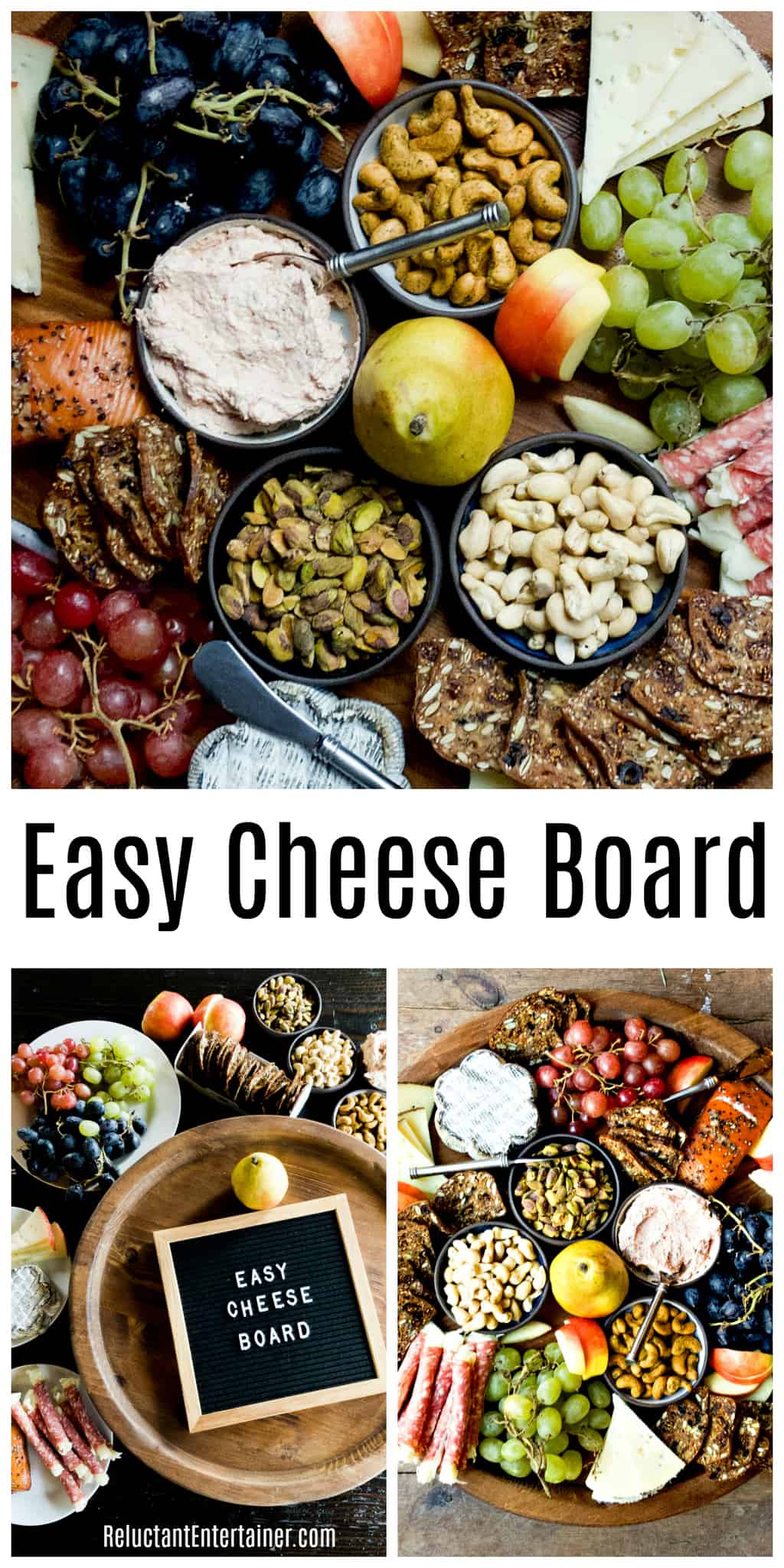 Easy Cheese Board Recipe - Reluctant Entertainer