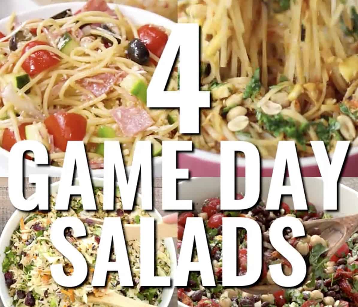 4 Game Day Salads to Serve a Crowd - Reluctant Entertainer