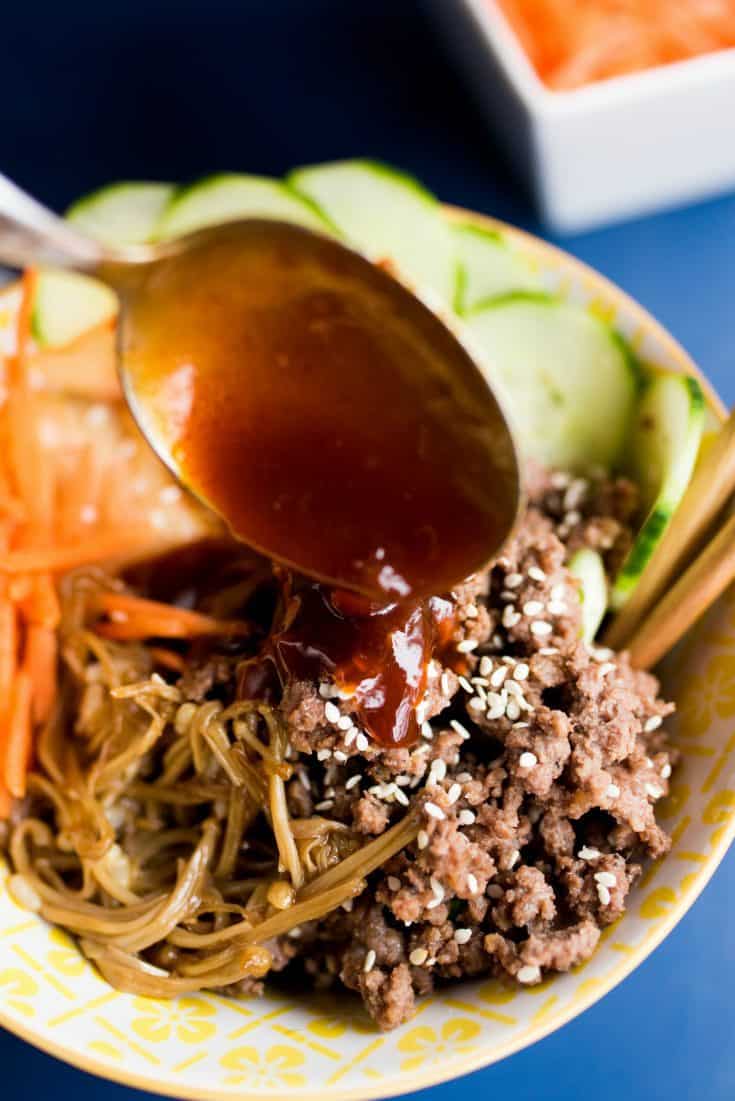 Healthy Korean Beef Bowls - Reluctant Entertainer