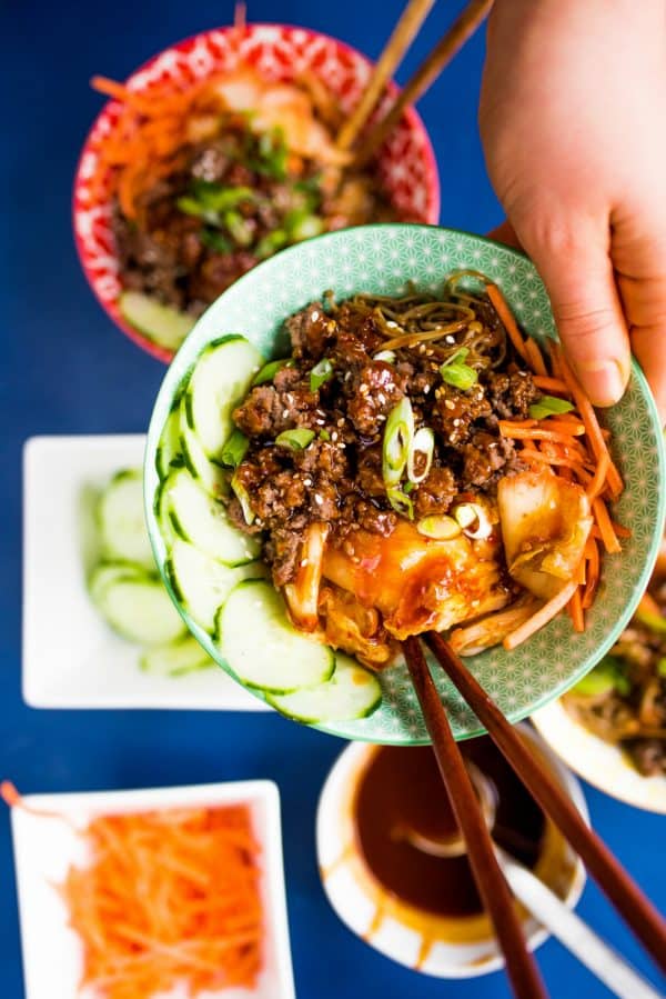 Healthy Korean Beef Bowls - Reluctant Entertainer