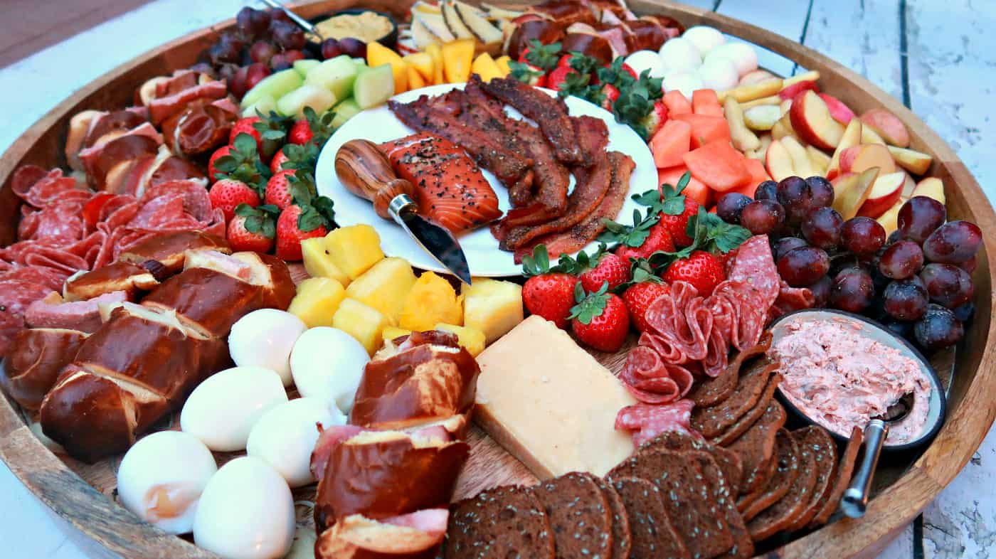 Epic Best Bacon Breakfast Charcuterie Board - Reluctant Entertainer