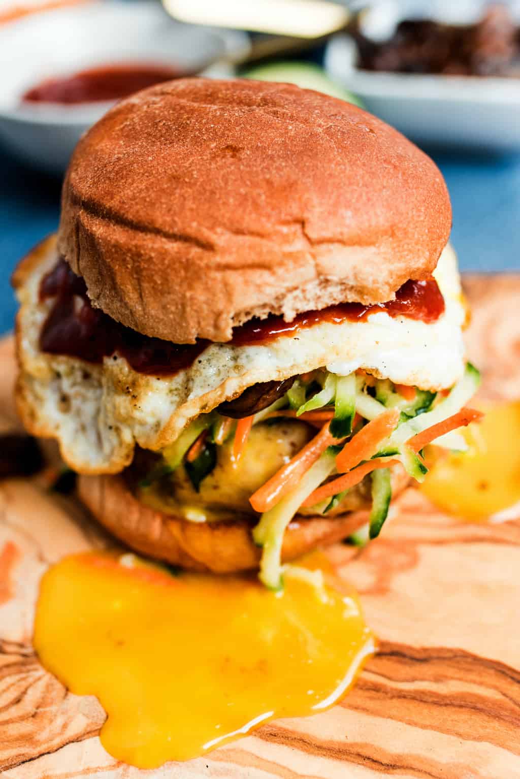 Korean Chicken Burgers - Reluctant Entertainer