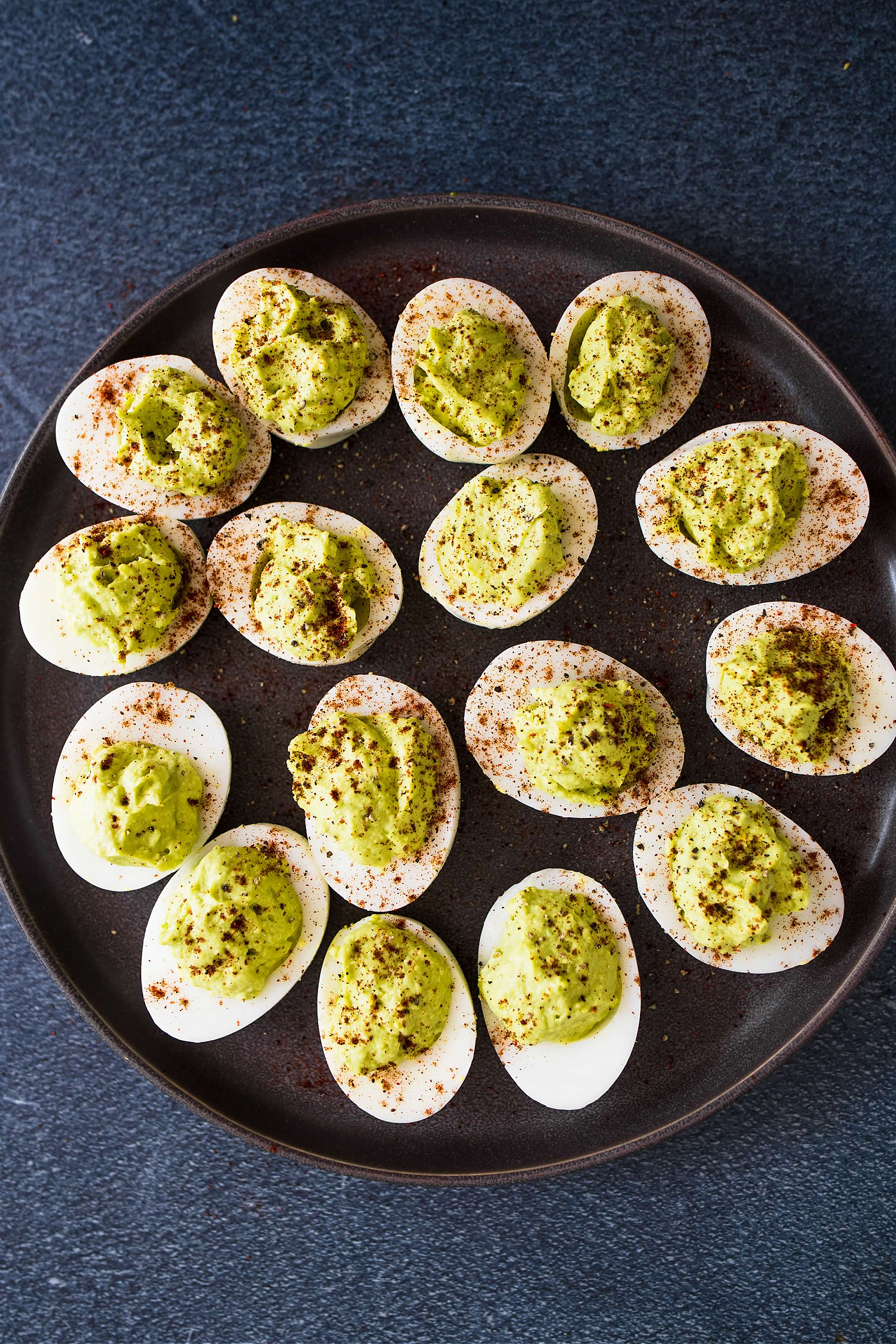 Simple Lime Guac Deviled Eggs - Reluctant Entertainer