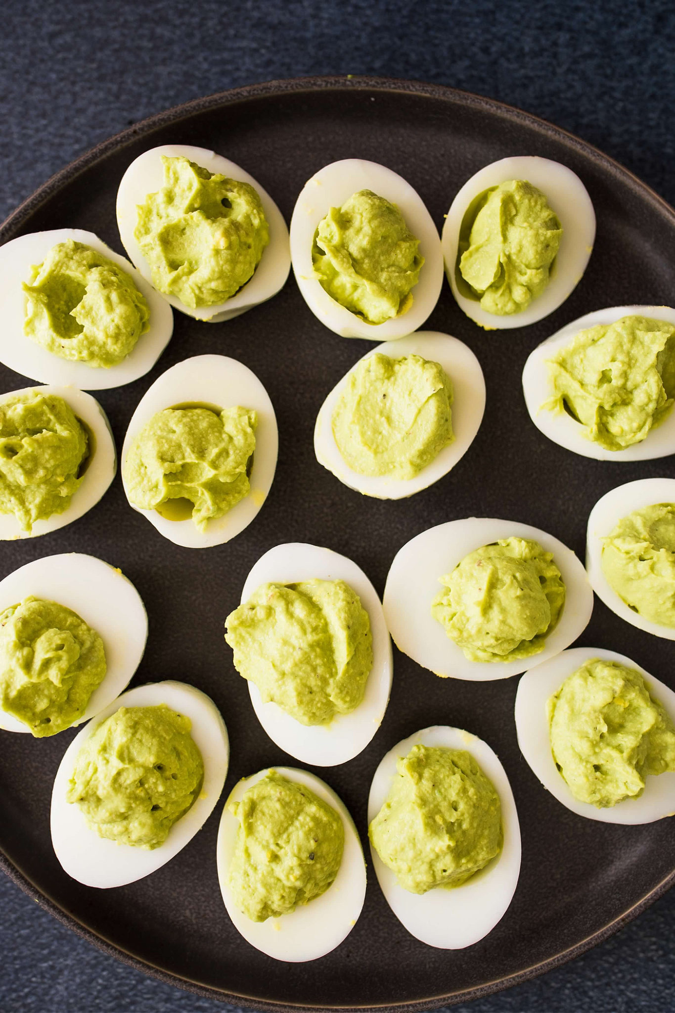 Simple Lime Guac Deviled Eggs - Reluctant Entertainer
