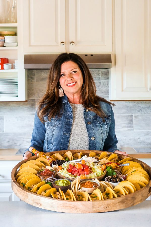 Easy Taco Recipe Dinner Board - Reluctant Entertainer