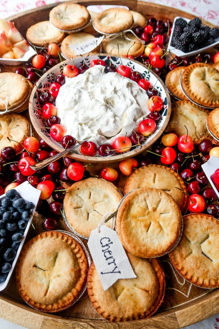 Summer Mini Pie Board - Reluctant Entertainer