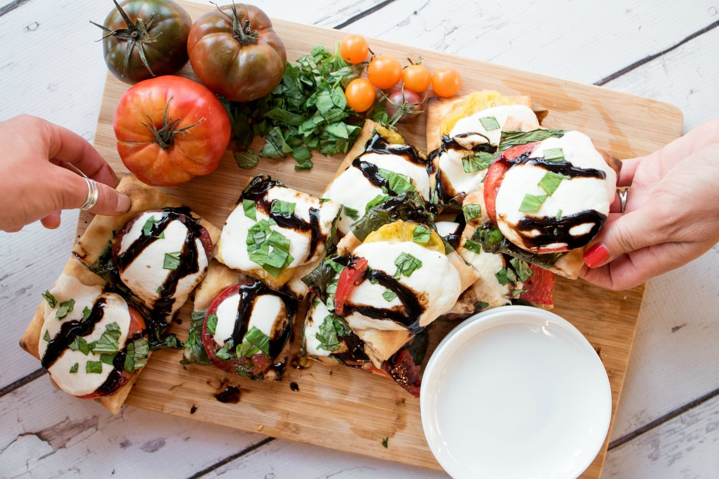 Caprese Flatbread - Reluctant Entertainer