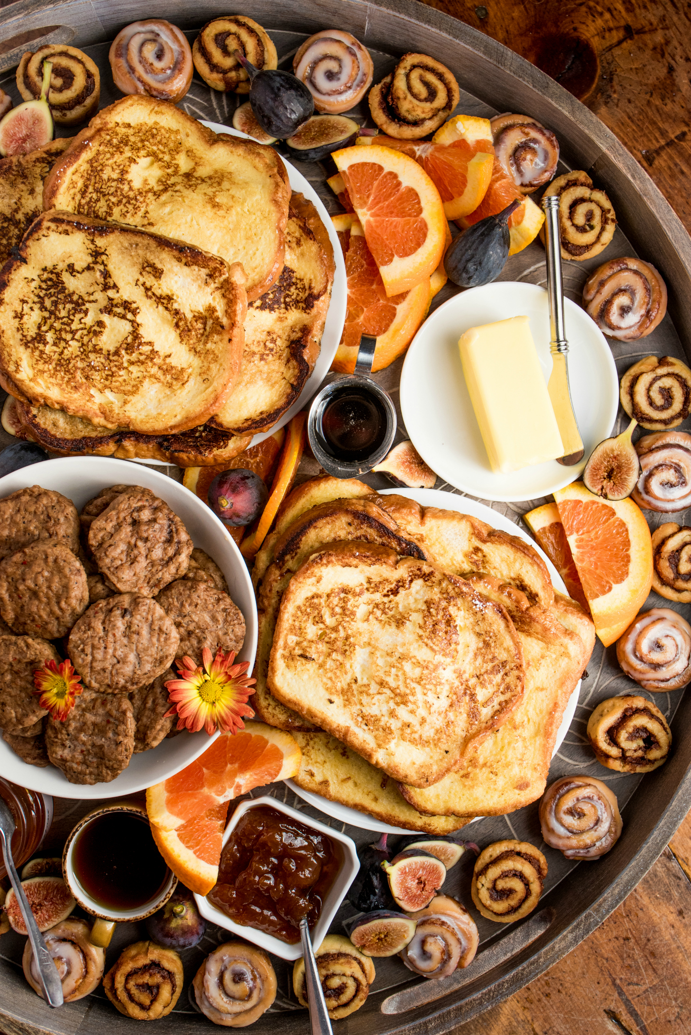Fall French Toast Breakfast Board - Reluctant Entertainer