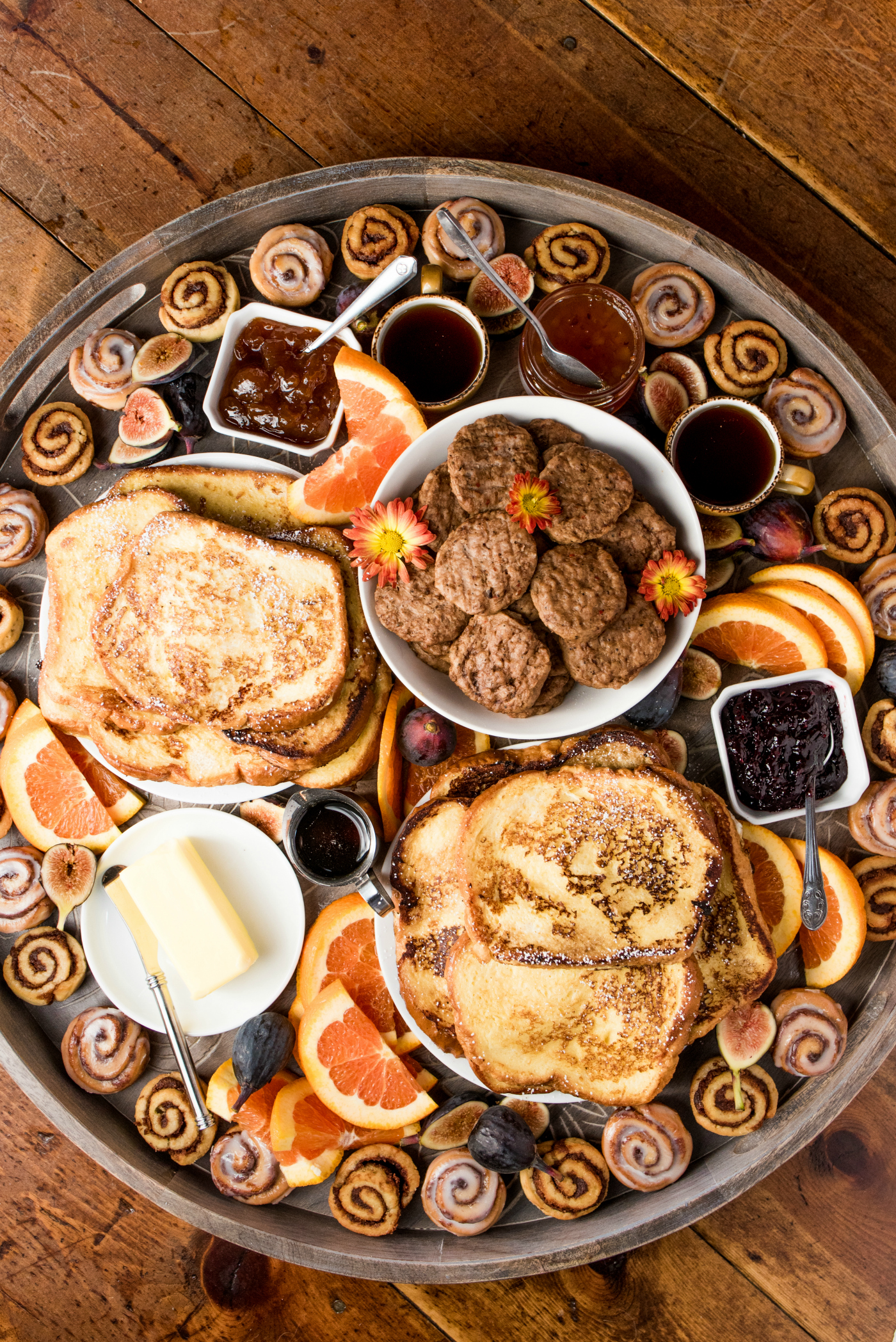 Fall French Toast Breakfast Board - Reluctant Entertainer