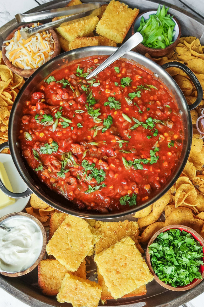 Chili Charcuterie Board - Reluctant Entertainer