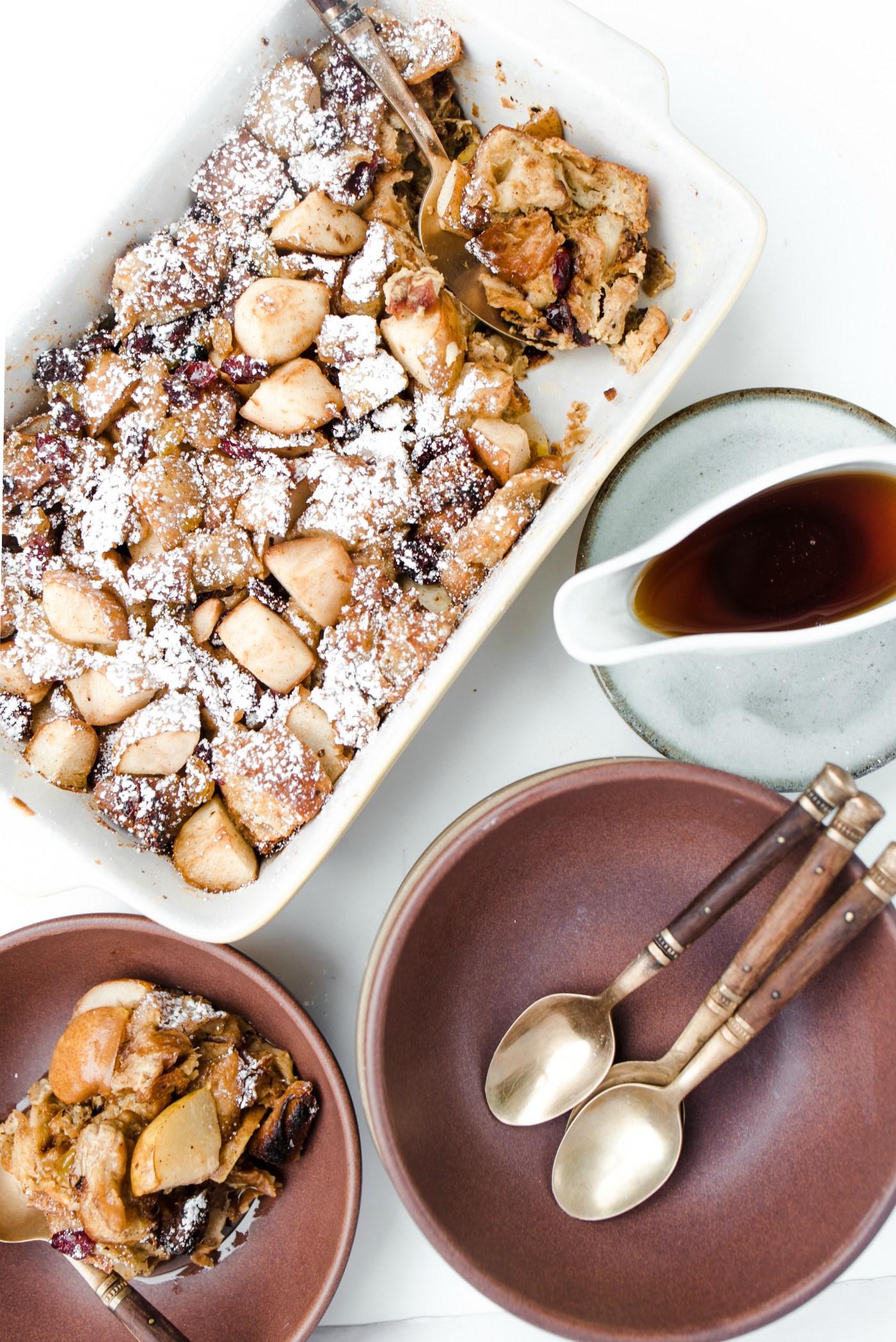 Pear Croissant Breakfast Casserole - Reluctant Entertainer