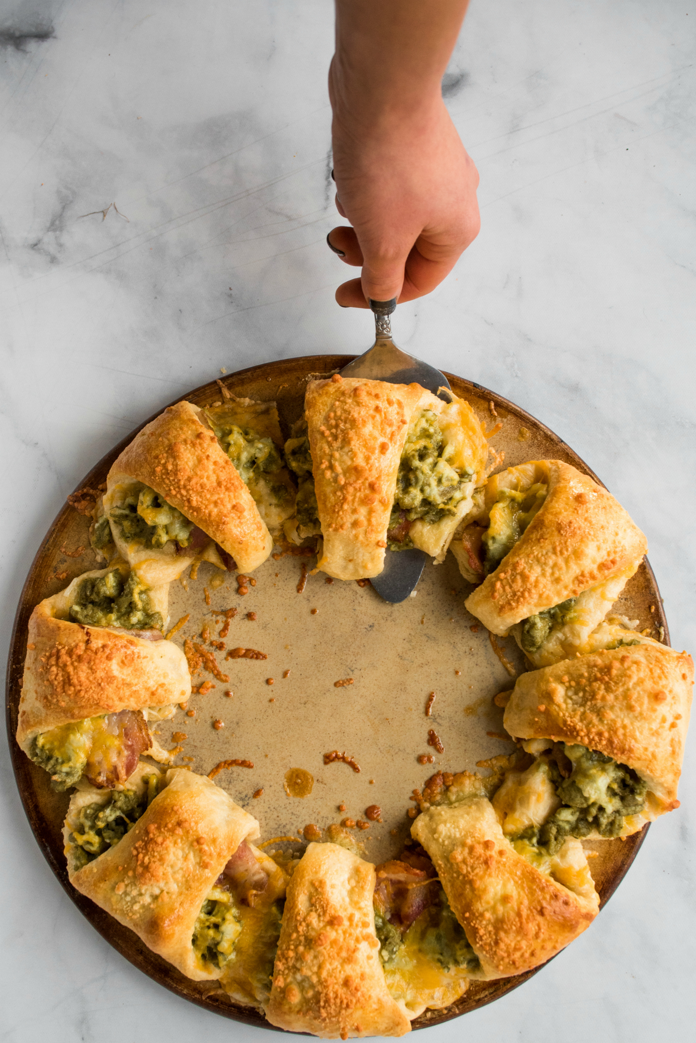 Bacon Egg and Cheese Crescent Ring - Reluctant Entertainer