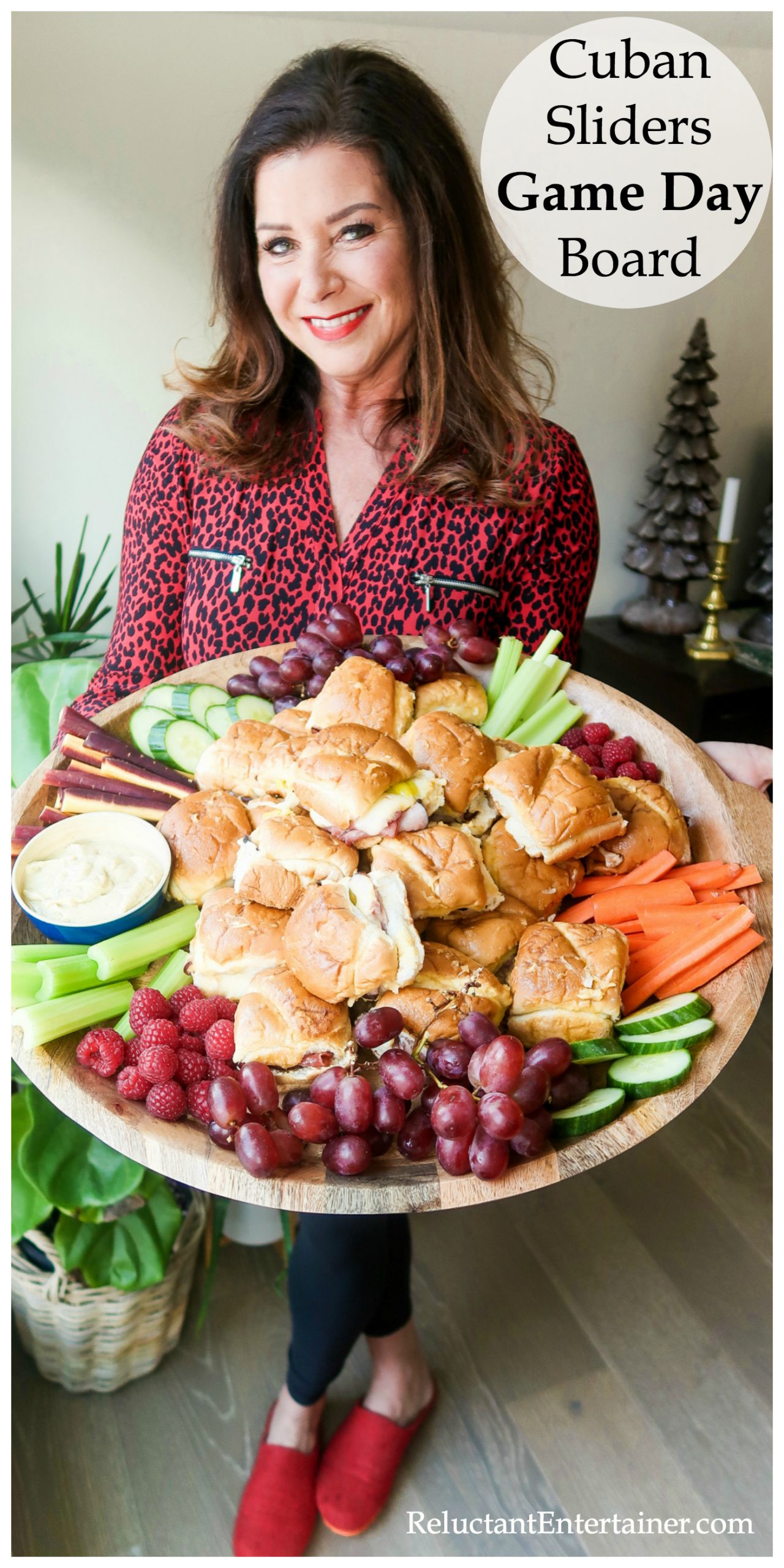 Cuban Sliders Game Day Board - Reluctant Entertainer