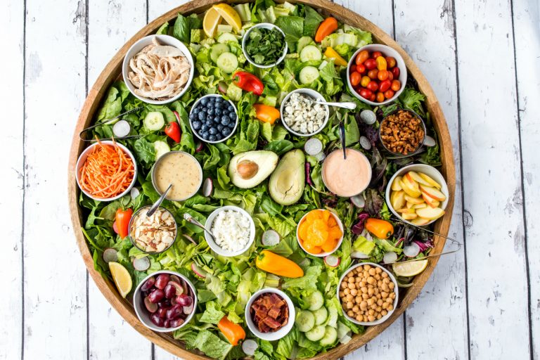 Epic Dinner Salad Board Recipe - Reluctant Entertainer