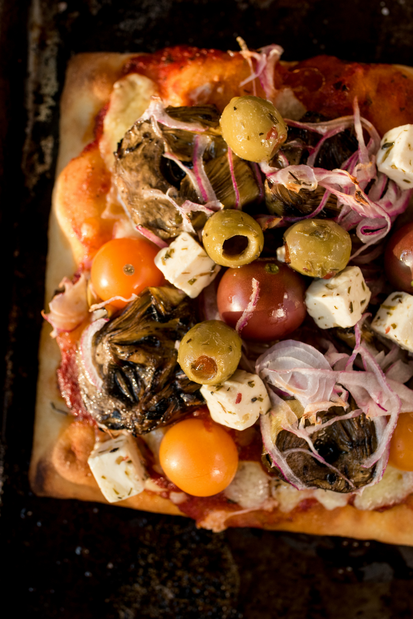 Trader Joe's Greek Flatbread Pizza - Reluctant Entertainer