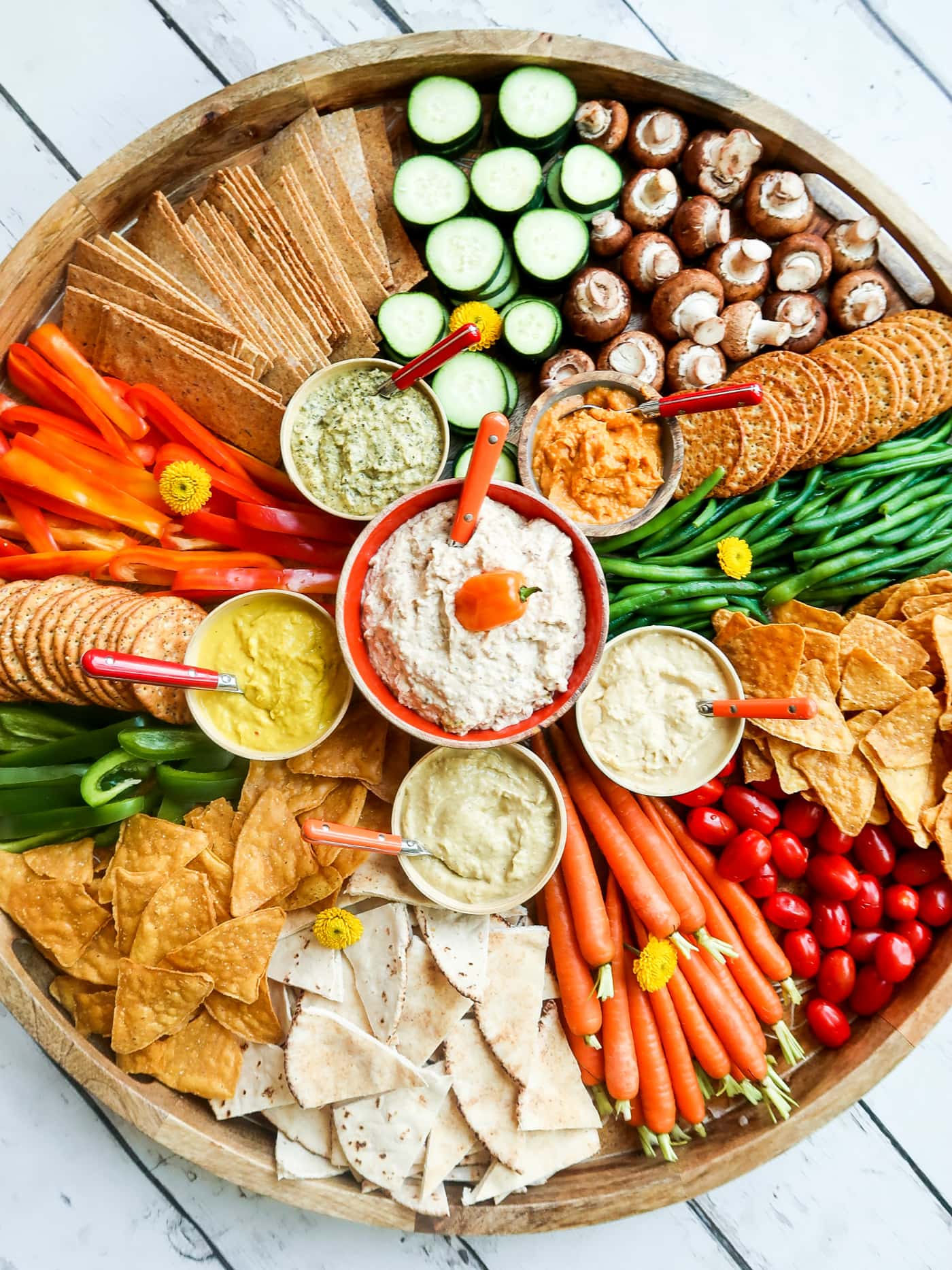 Epic VEGAN Hummus Board - Reluctant Entertainer