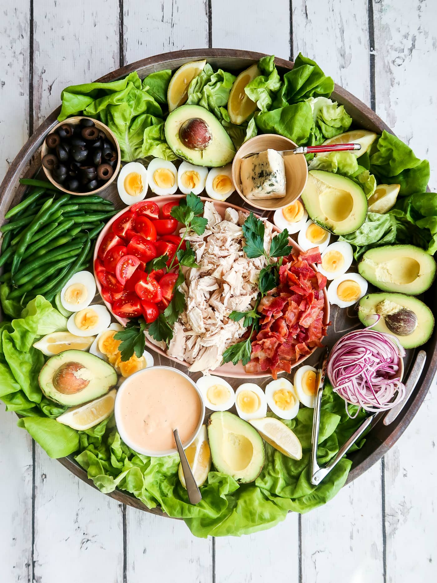 Epic Cobb Salad Board Recipe - Reluctant Entertainer