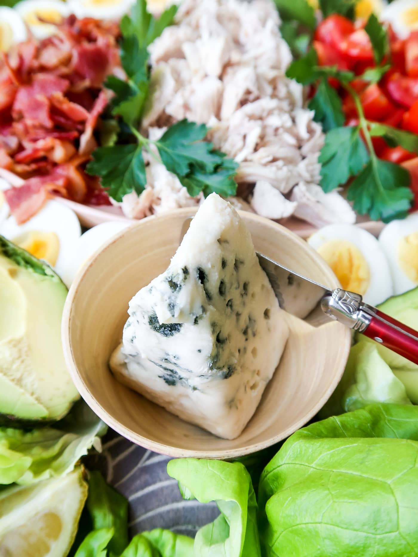 Epic Cobb Salad Board Recipe - Reluctant Entertainer