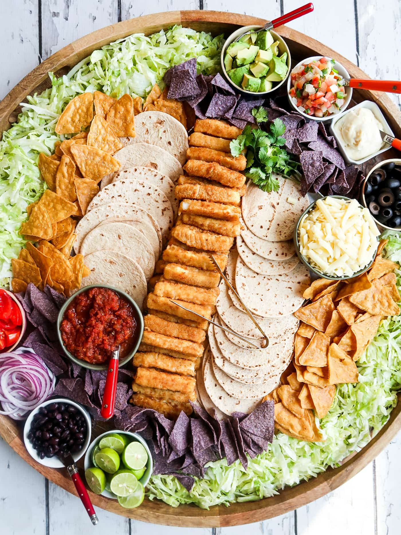 Taco Tuesday Epic Fish Taco Board - Reluctant Entertainer