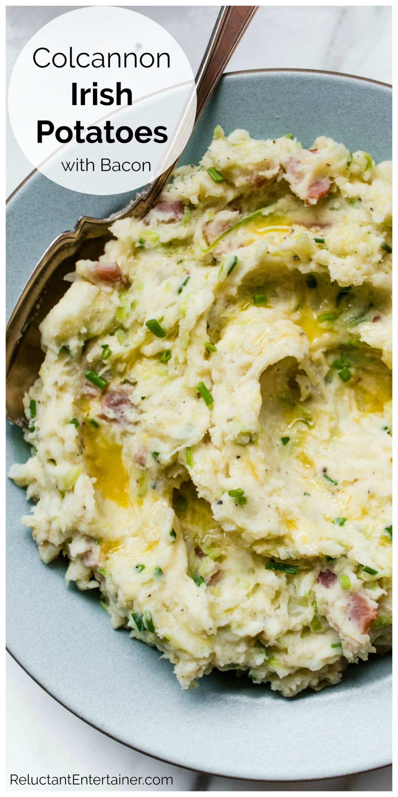 Colcannon Irish Bacon Potatoes - Reluctant Entertainer
